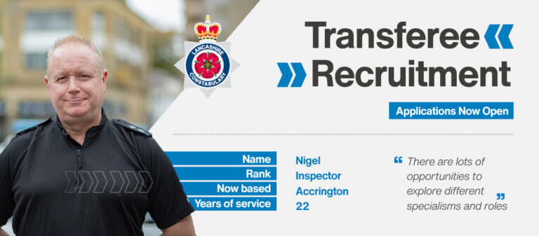 Transferee Police Officer – Lancashire Constabulary